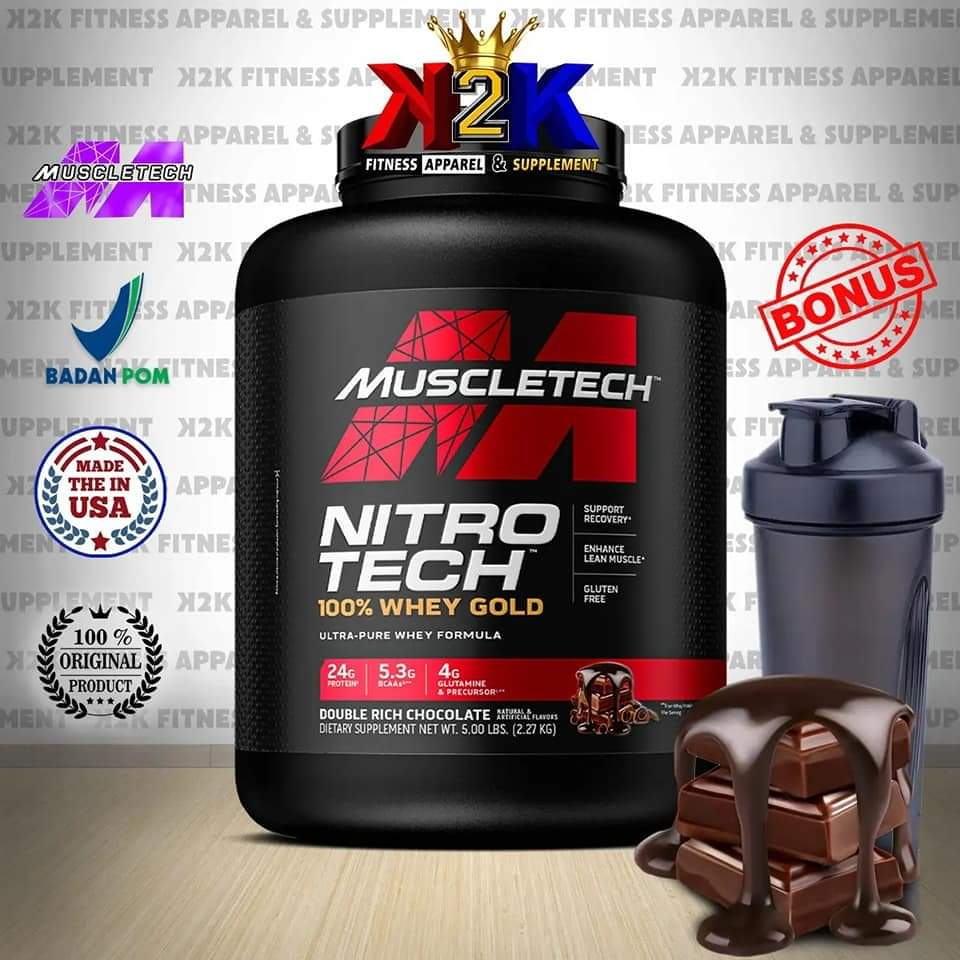 Jual Muscletech NITROTECH WHEY GOLD 5lbs (2,28kg) | Shopee Indonesia