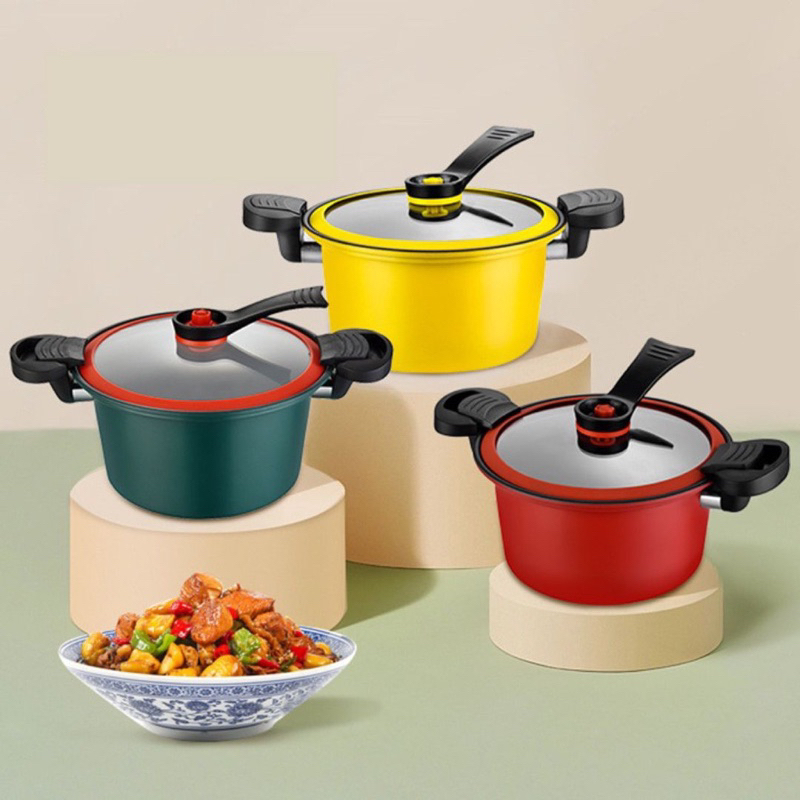 Jual Panci Presto Subron 3.5 liter Teflon Pressure Cooker Micro Pressure Cooker Pot 3.5L Daging ...