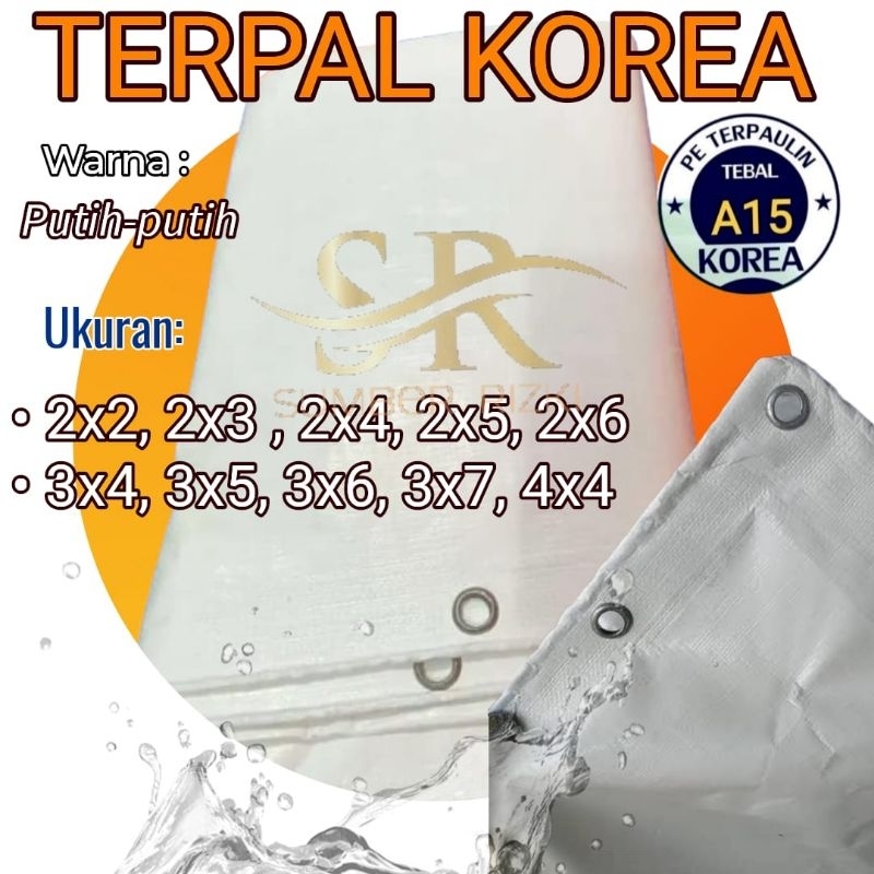 Jual Terpal KOREA A15 ,Terpal berwarna putih,Tebal kuat tahan segala ...
