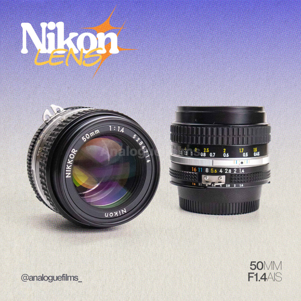 Jual Lensa Manual Nikon Nikkor 50mm f1.4 AIS Super Mulus Normal ! | Shopee Indonesia