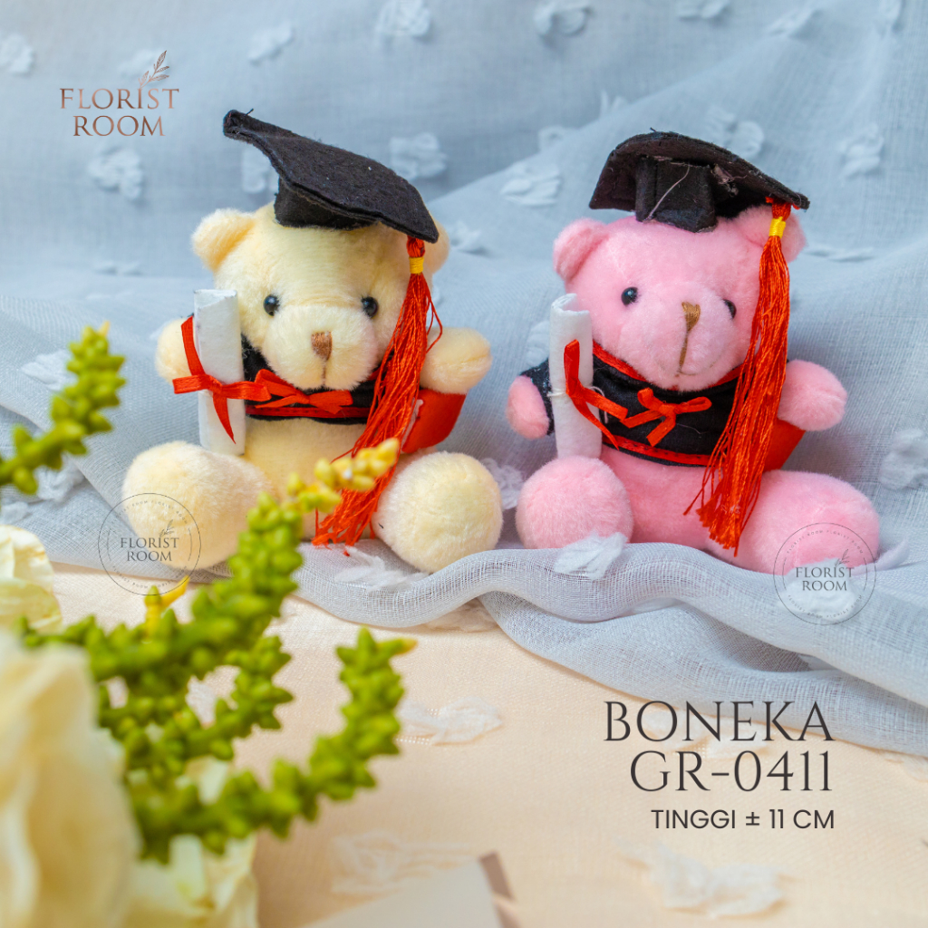 Jual Boneka Graduation GR-0411 - Boneka Wisuda murah - Lulus - White ...
