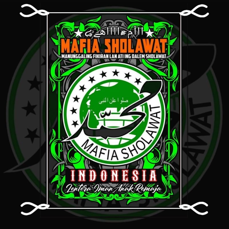 Jual 90x60cm BENDERA MAFIA SHOLAWAT INDONESIA MINI FLAG MURAH | Shopee ...