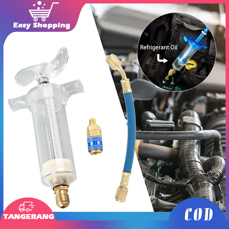 Jual 1Set Tabung Injeksi Oli Ac Mobil 1/4in Alat Injeksi Minyak ...