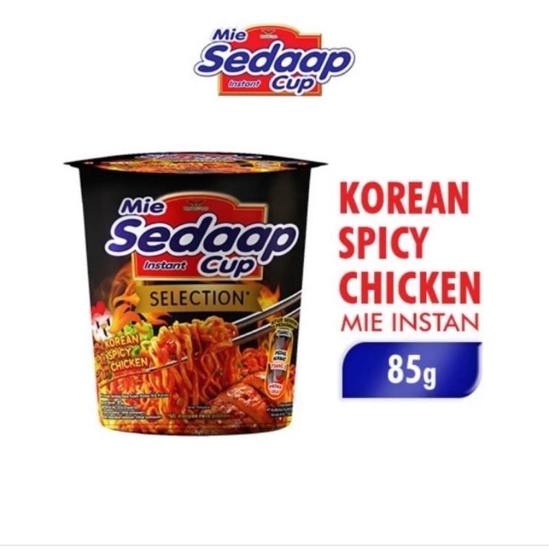 Jual Sedaap Cup Instant Noodle Korean Spicy Chicken 85g | Shopee Indonesia