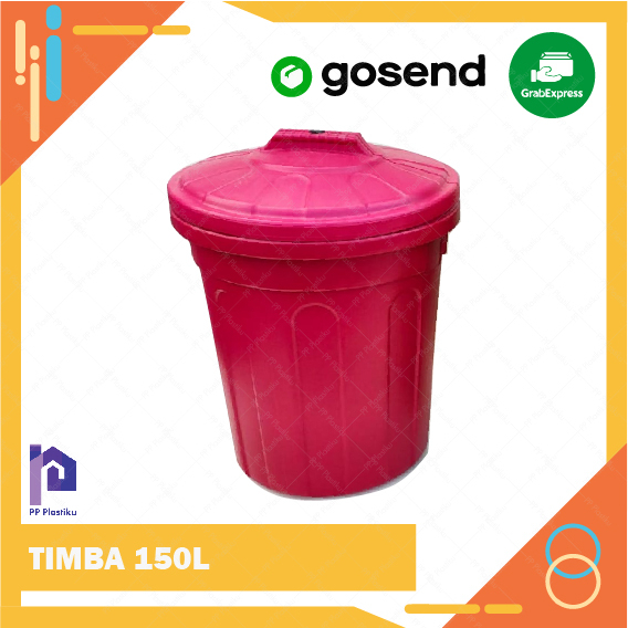 Jual TIMBA 150L + TUTUP / TONG AIR 150 LITER / EMBER / BASKOM - PLASTIK ...