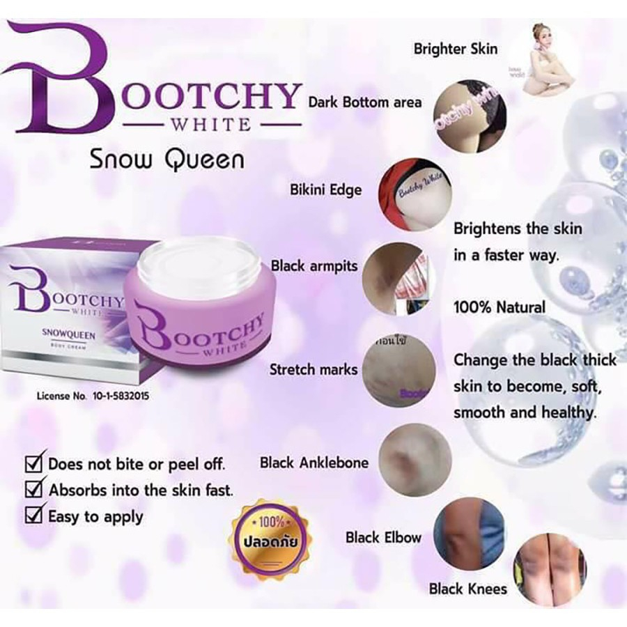 Jual BOOTCHY WHITE CREAM KRIM PEMUTIH AREA LIPATAN DAN LEHER KETIAK ...