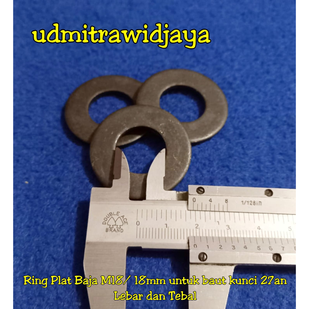 Jual Ring plat baja 18mm kunci 27 27an / ringplat baja m18 / ring plat ...