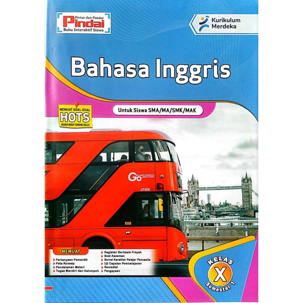 Jual Buku LKS Bahasa Inggris Kelas 10 SMA/MA/SMK/MAK kurikulum Merdeka Semester 1 | Shopee Indonesia