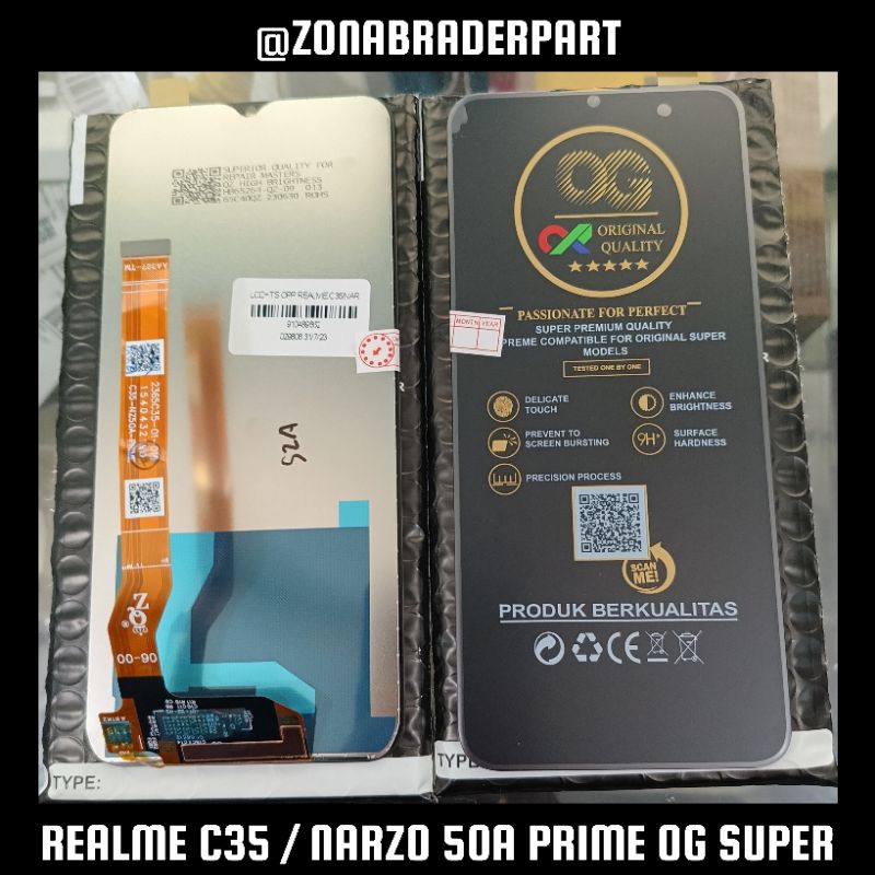 Jual LCD + TS REALME C35 / NARZO 50A PRIME OG SUPER / MEETO / ZC ...