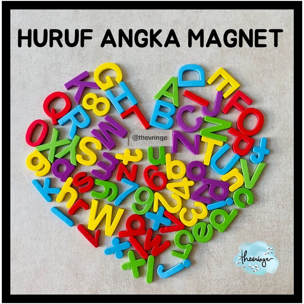 Jual Huruf Magnet Besar Kecil Angka Alphabet Alfabet | Shopee Indonesia