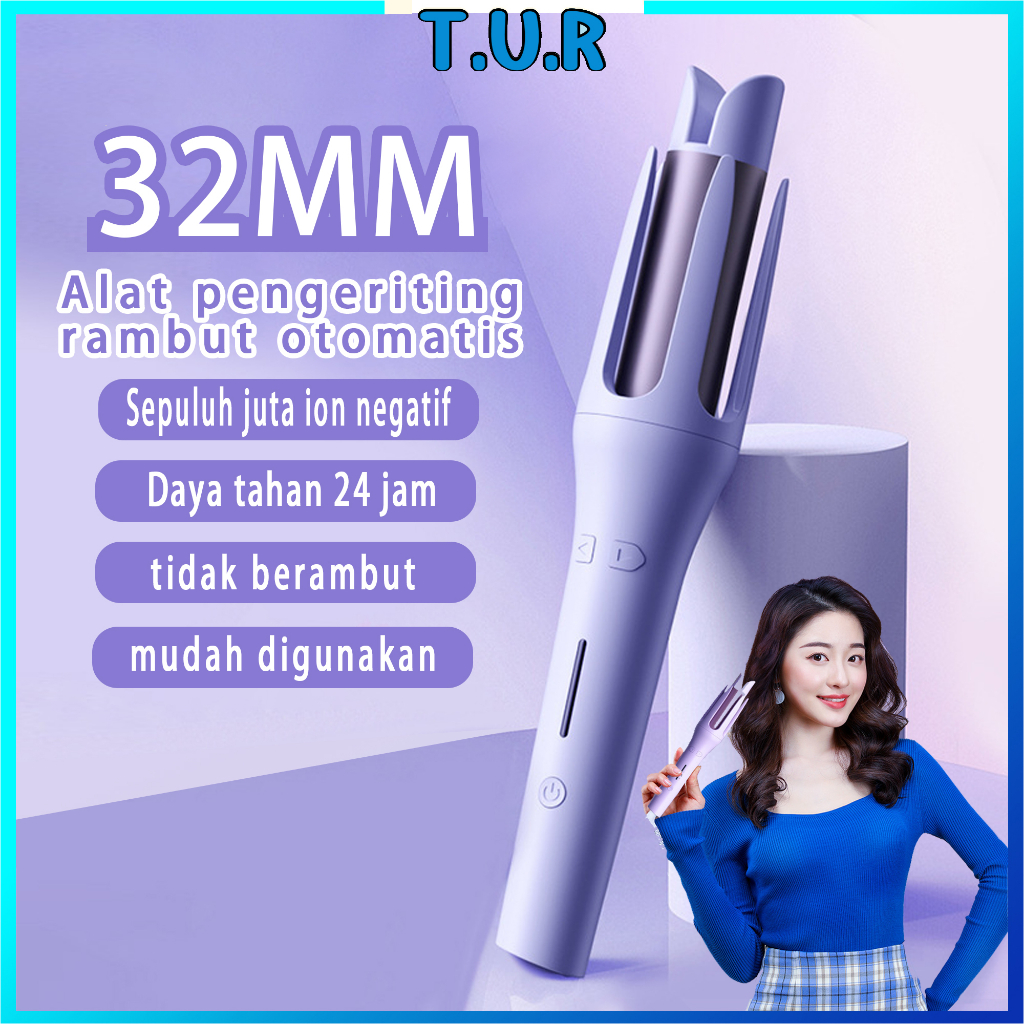 Jual Automatic curling iron / catokan rambut curly / alat pengeriting ...