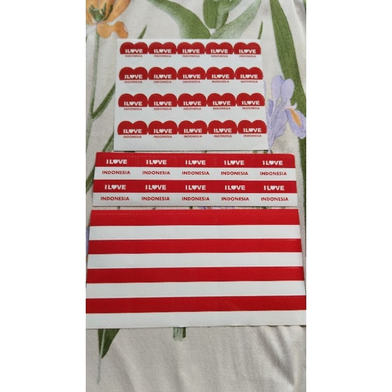 Jual Stiker merah putih mix | Shopee Indonesia