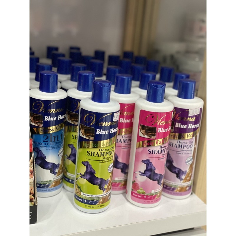 Jual 𝗩𝗜𝗘𝗡𝗡𝗔 𝗕𝗹𝘂𝗲 𝗛𝗼𝗿𝘀𝗲 𝗦𝗵𝗮𝗺𝗽𝗼𝗼 𝗞𝘂𝗱𝗮 -- 350ml | Shopee Indonesia