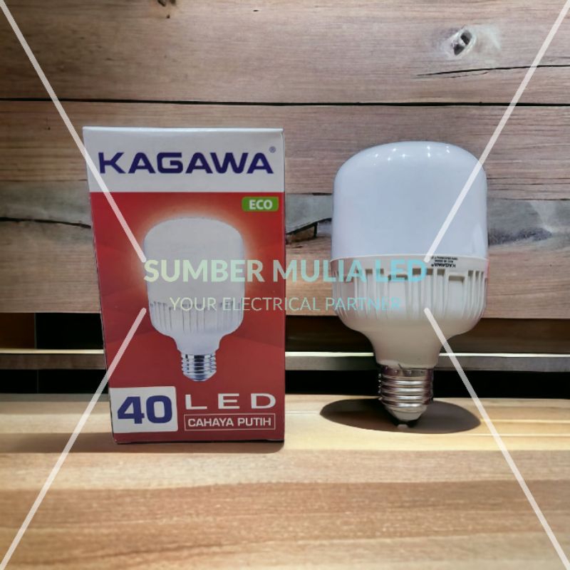 Jual KAGAWA ECO Lampu LED Bulb Capsule Kapsul 40W 40 Watt Jumbo Cahaya Putih Standar SNI ...