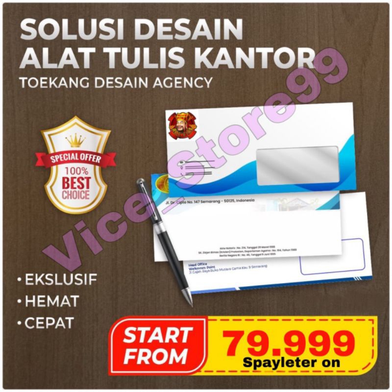 Jual Jasa Desain Amplop Kop Surat Map Stationery | Shopee Indonesia