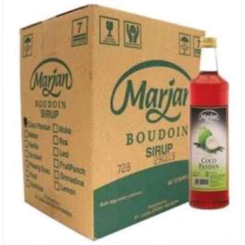Jual Marjan Sirup Cocopandan /Melon 460Ml ( 1 dus ) | Shopee Indonesia