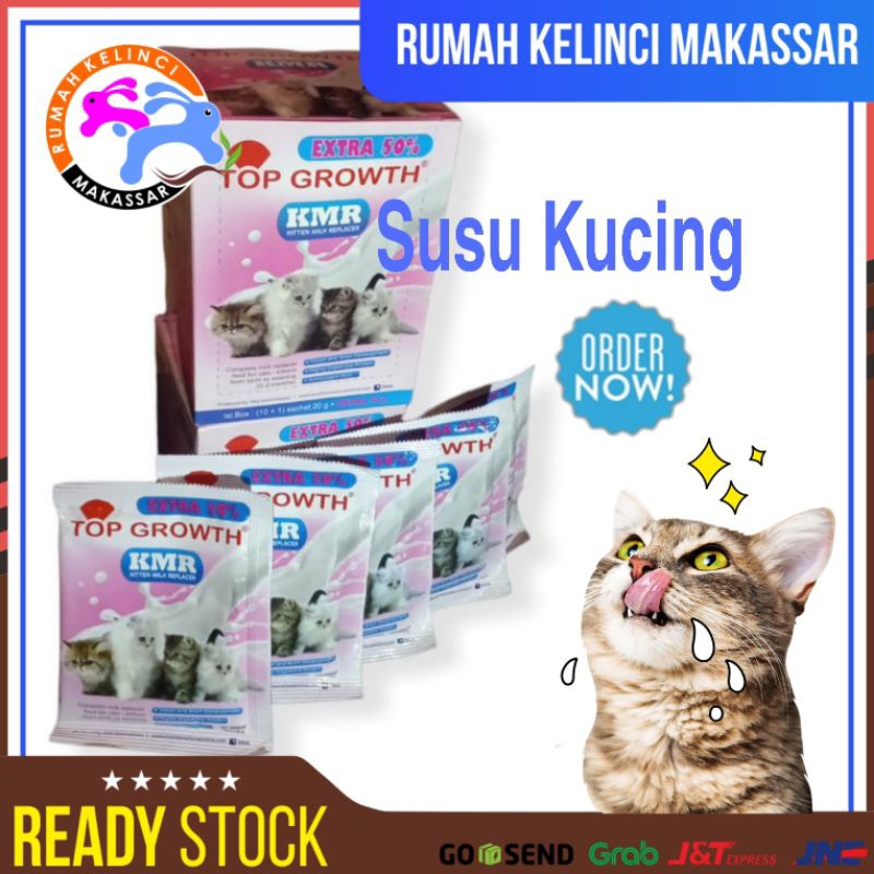 Jual Susu Kucing Top Growth Sachet 30gr Kitten Baby Cat Milk 30 gram ...