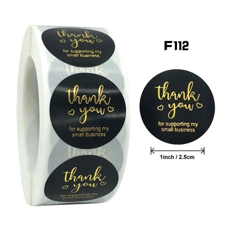 Jual Sticker Thank You ISI 50PCS Sticker Label Makanan Sticker Toples ...