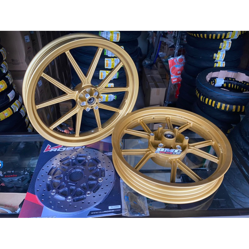 Jual velg v rossi gp wheels noz ninja 150 set disc | Shopee Indonesia