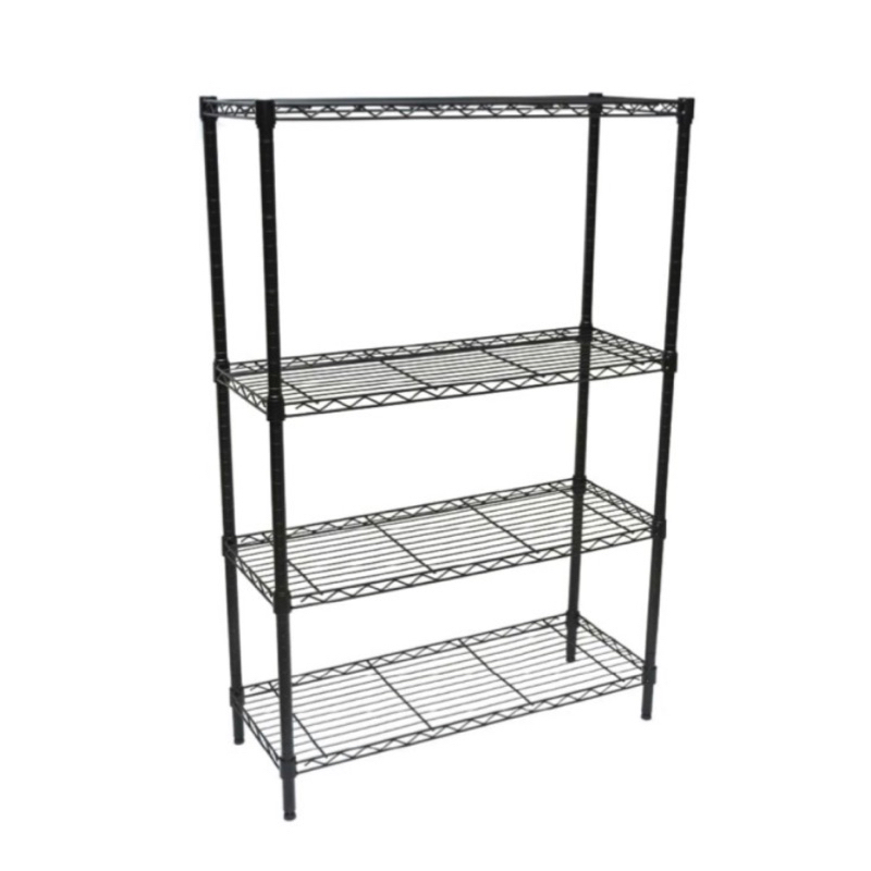 Jual Krisbow rak besi 4 tingkat hitam rak minimalis kuat kokoh | Shopee ...