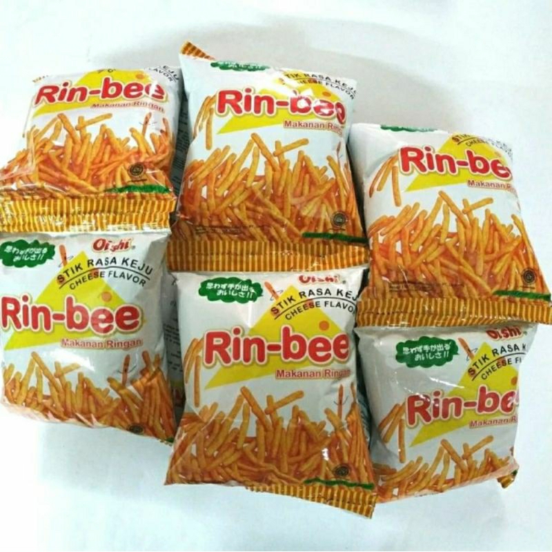 Jual oishi rin bee stik rasa keju isi 10 bks | rinbee snack chiki ...