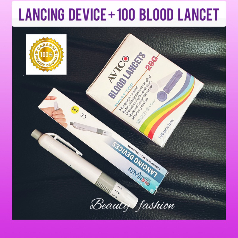 Jual Lancet Device Pen set/Pen lancet Bekam/Blood Lancet Alat pengambil ...
