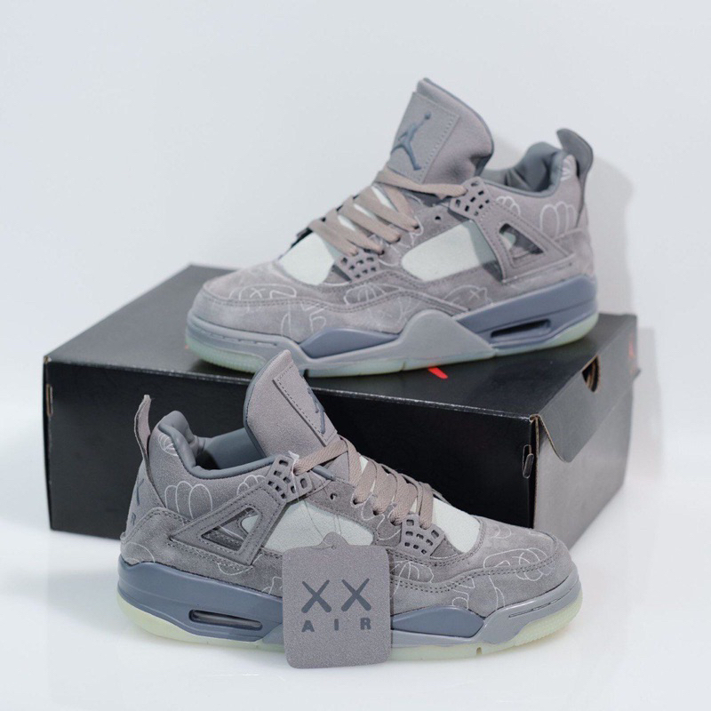 Jual Air Jordan 4 Retro X Kaws Cool Grey BNIB | Shopee Indonesia