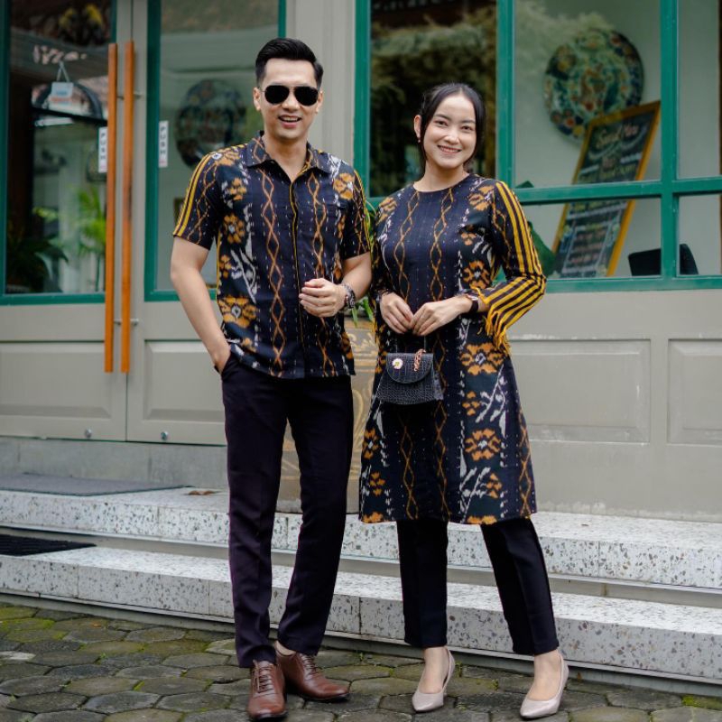 Jual Sarimbit Tenun / Custom Baju Modern Elegant / Baju Couple mewah ...