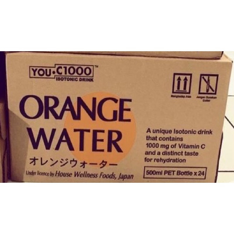 Jual You ORANGE WATER BOTOL WATER DUS per KARTON (isi 24) - ORANGE ...