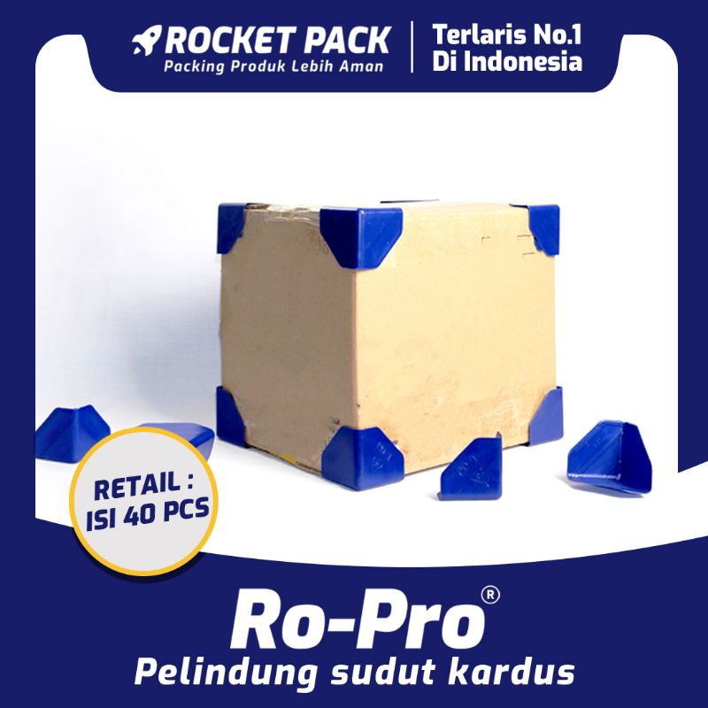 Jual Pelindung Sudut Kardus Ro-Pro 40Pcs Rocket Pack RETAIL | Shopee ...