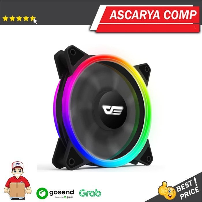 Jual aigo DR12 Pro RGB Double Ring Fan Single Pack | Shopee Indonesia