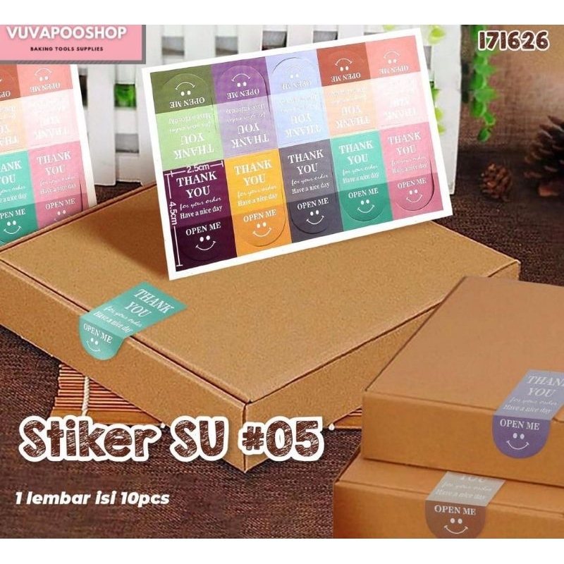 Jual Sticker Seal SU #05 / Stiker Seal Dus Kemasan Packaging / Stiker ...