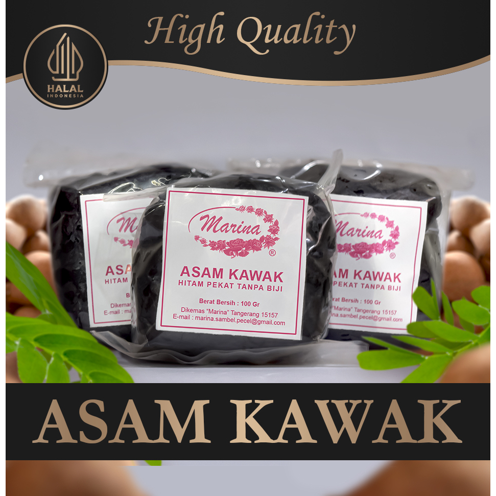 Jual MARINA Asam Kawak BERSIH tanpa Biji / Asem Kawak Hitam Pekat - 100gr | Shopee Indonesia