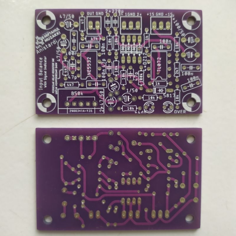 Jual PCB input balance with signal indikator dual layer pcb | Shopee ...