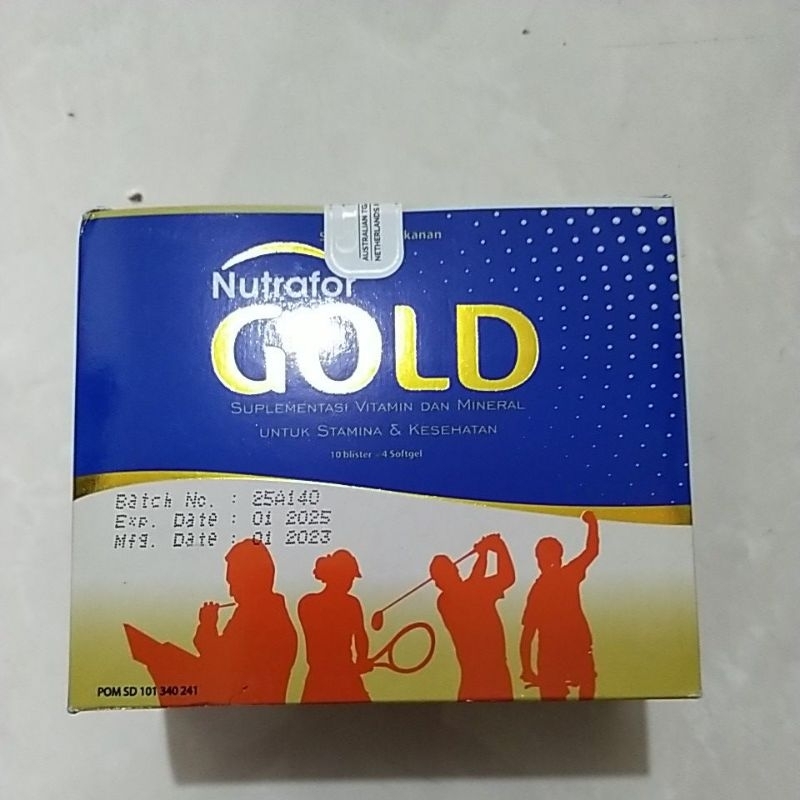Jual Nutrafor Gold 1 Box isi 10 strips @ 4 tablet | Shopee Indonesia