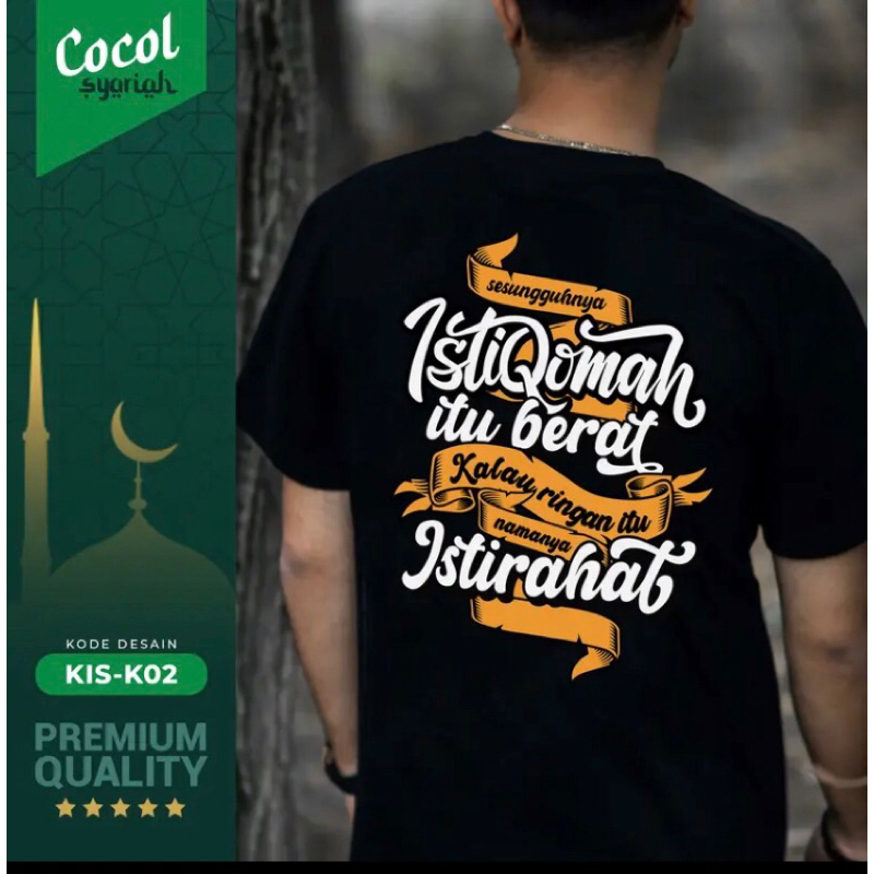 Jual Kaos Islami Desain Istiqomah | Shopee Indonesia Jual Kaos Islami Desain Istiqomah | Shopee Indonesia