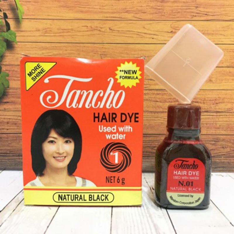 Jual TANCHO Hair Dye Bubuk Natural Black | Shopee Indonesia