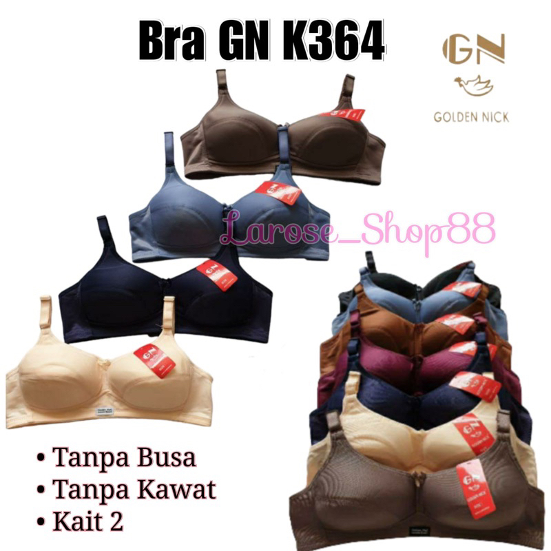 Jual Sport Bra Golden Nick K364 | Bh Tanpa Busa Tanpa Kawat Kait2 | Bh GN 364 | Shopee Indonesia