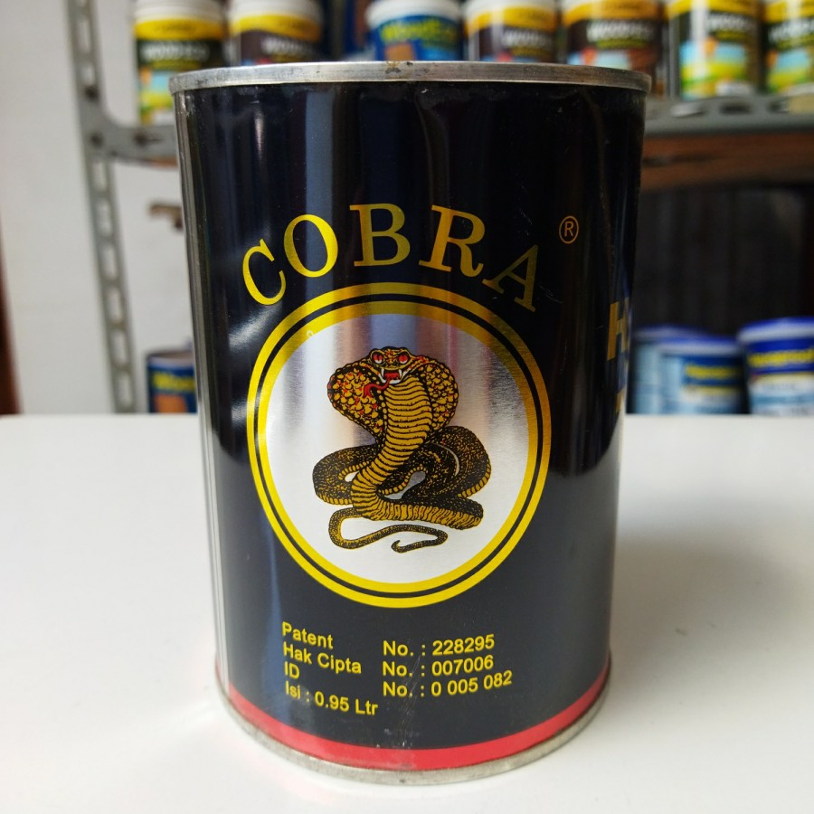 Jual Thiner Cobra Hitam Kaleng Thinner High Gloss Pengencer Cat 0.95 ...