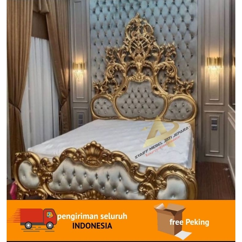 Jual DIPAN full ukir full kayu jati/tempat tidur sultan/ranjang luxury ...