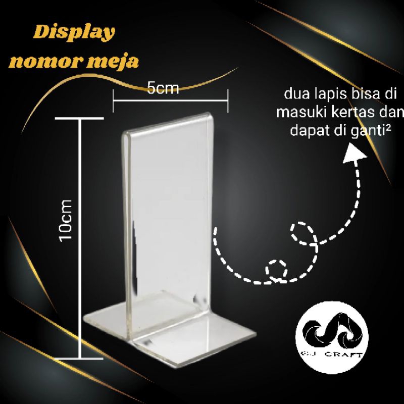 Jual DISPLAY NOMOR MEJA AKRILIK / AKRILIK NOMOR MEJA | Shopee Indonesia