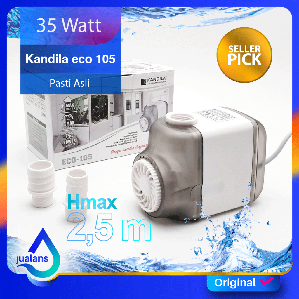 Jual Pompa Celup Aquarium Kandila ECO 105 Power Head Aquarium Kolam 3000 Lh | Shopee Indonesia