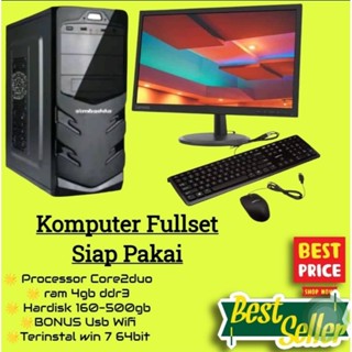 Jual Paket Komputer FULLSET siap Pakai core2duo Ram 4gb ddr3 hardisk ...
