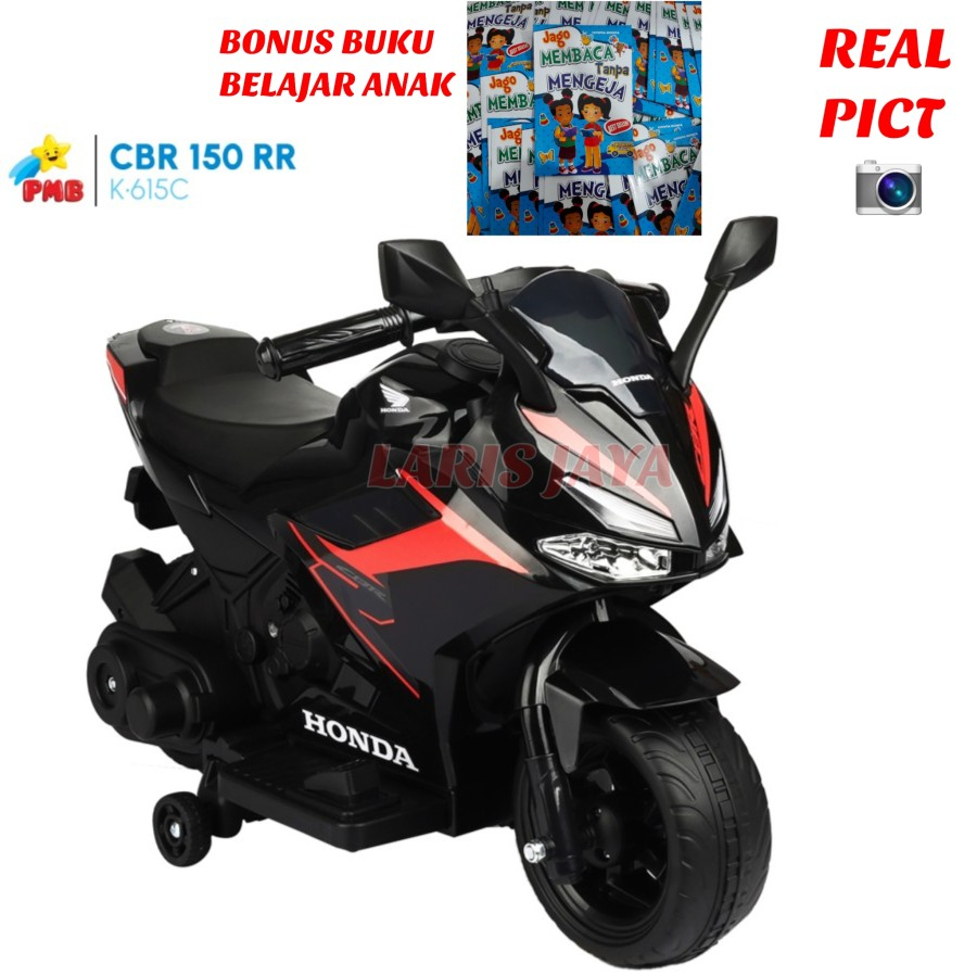 Jual [ BONUS BUKU ] Mainan anak motor aki pmb k615c CBR 150RR K-615 C ...
