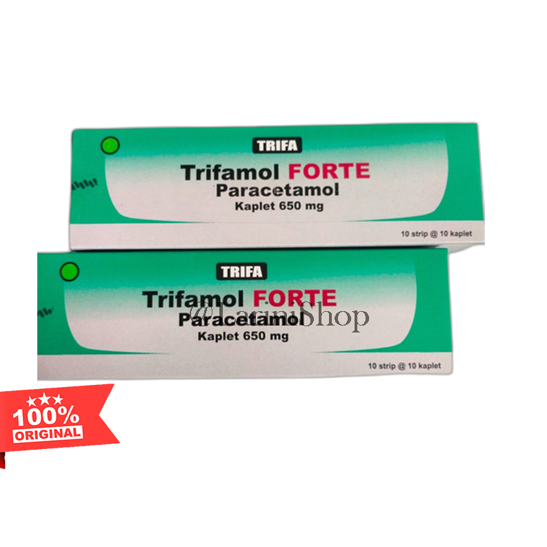 Jual TRIFAMOL FORTE 650 MG KAPLET (HARGA PER BOX) OBAT DEMAM, SAKIT ...