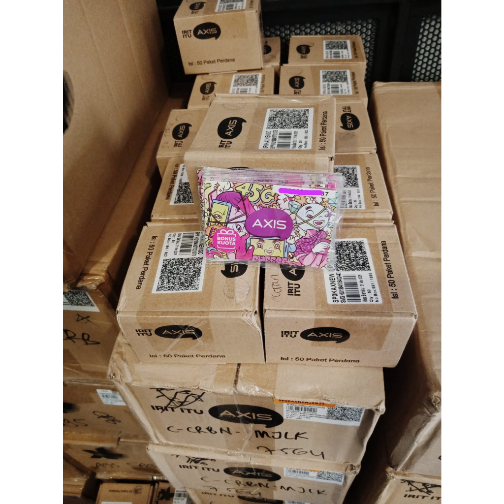 Jual sp0k axis / box isi 50 kartu perdana | Shopee Indonesia