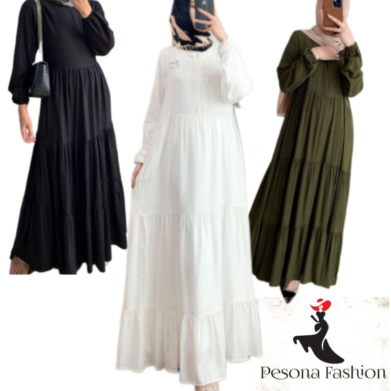 Jual HANUM DRESS PREMIUM / CASSANDRA / DRESS RAYON KEKINIAN / GAMIS HANUM BUSUI / GAMIS SUSUN ...