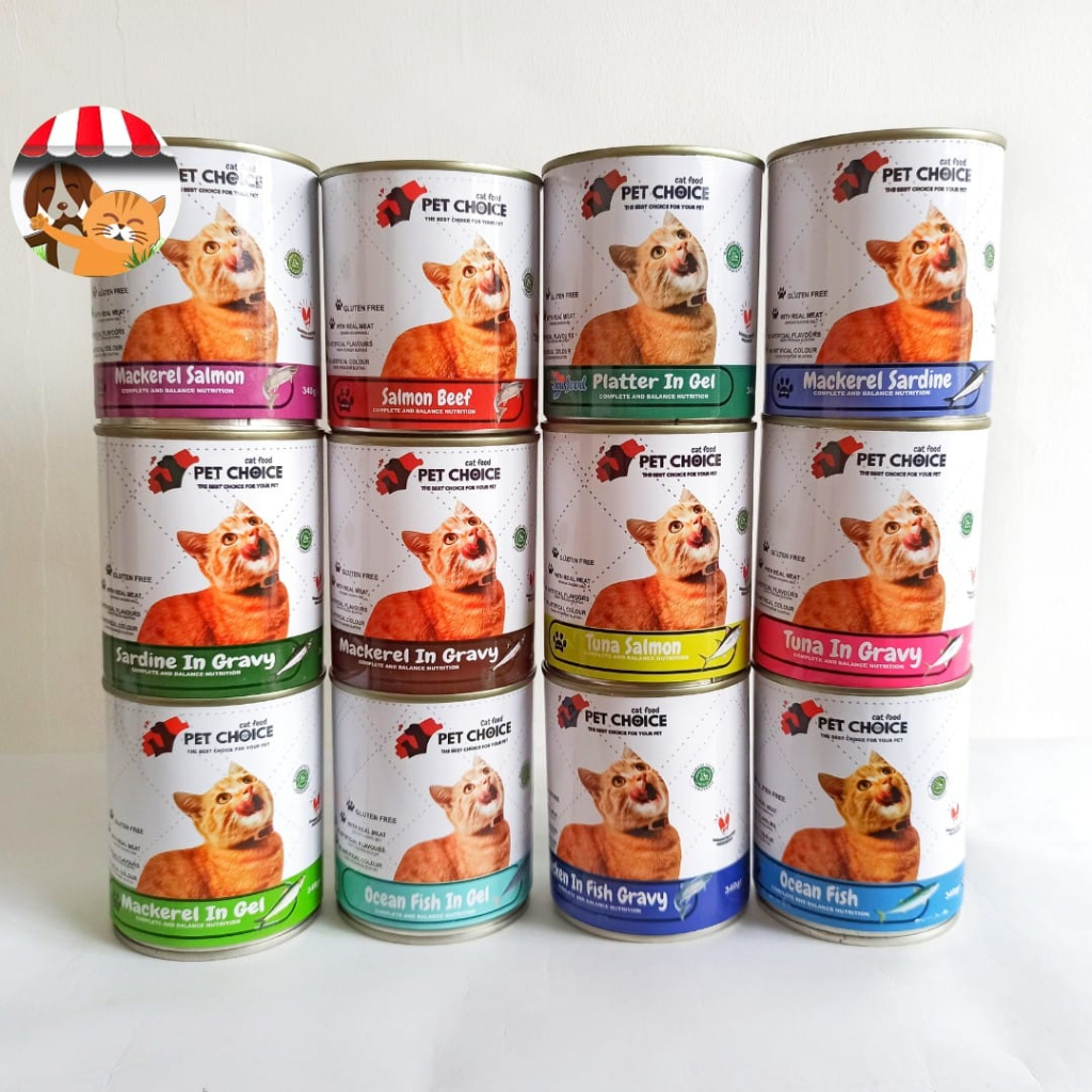 Jual Pet Choice 340gr Wet Cat Food - Makanan Kucing Kaleng | Shopee ...