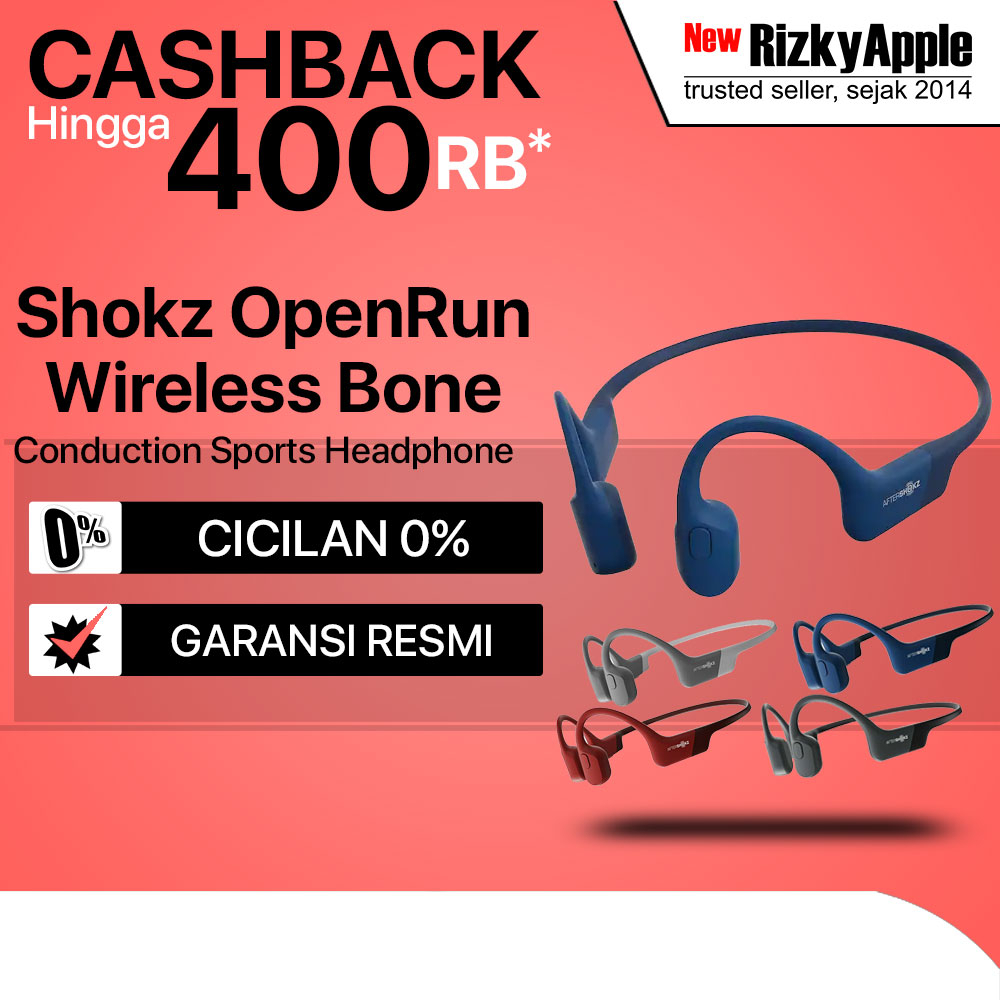 Jual Shokz Openrun Aftershokz Open Run Wireless Bone Conduction ...
