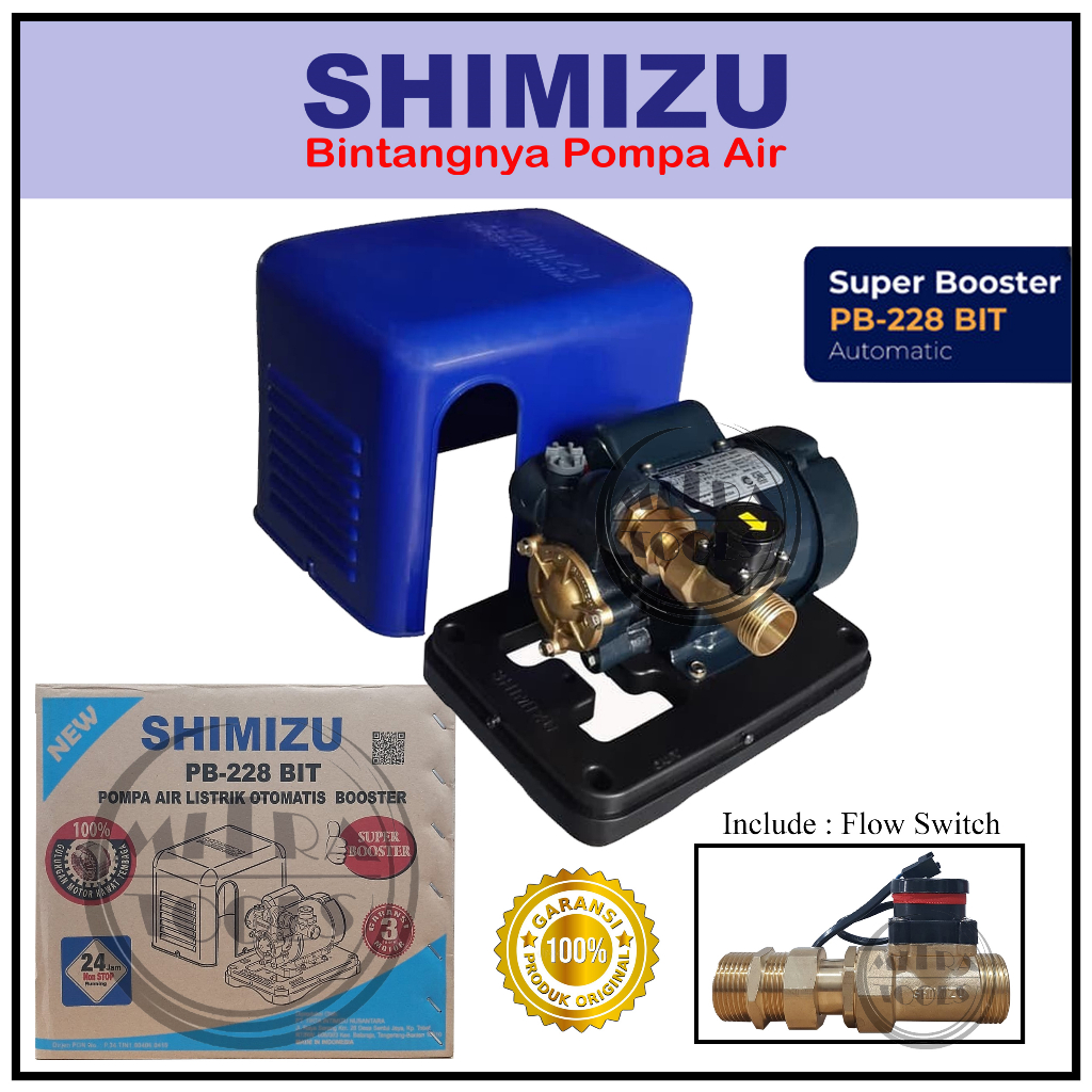 Jual SHIMIZU PB-228 BIT Pompa Air Pendorong / Booster Otomatis PB228 ...